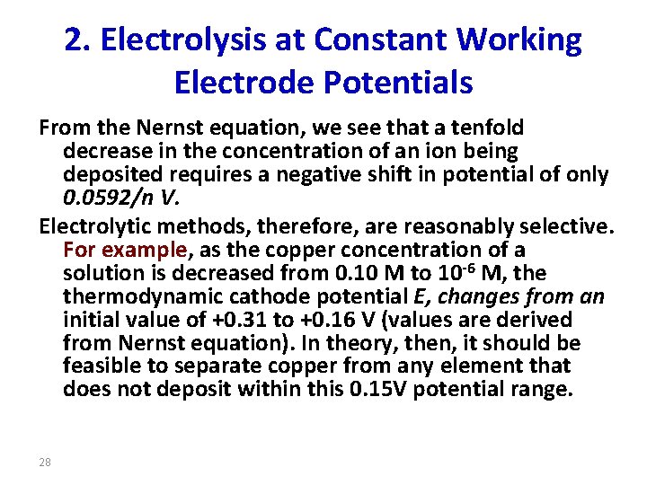 Electrogravimetry and Coulometry Lecture 1 1 Electrogravimetry and