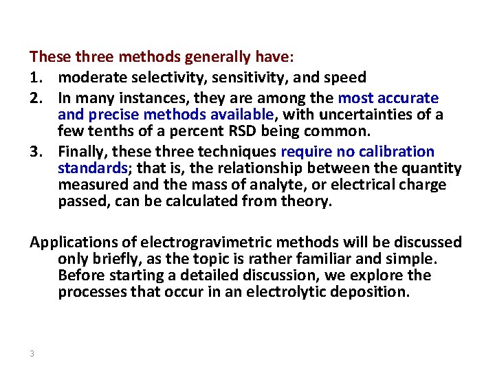 Electrogravimetry and Coulometry Lecture 1 1 Electrogravimetry and