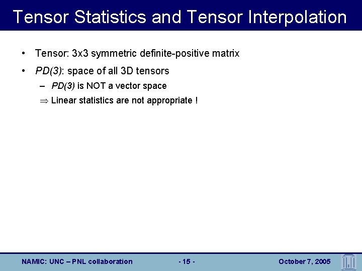Fiber tractoriented quantitative analysis of Diffusion Tensor MRI