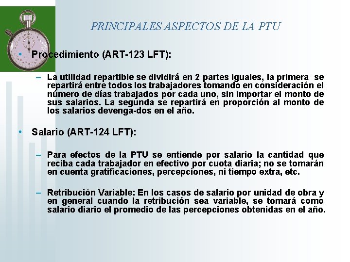 PARTICIPACIN DE LOS TRABAJADORES EN LAS UTILIDADES PTU