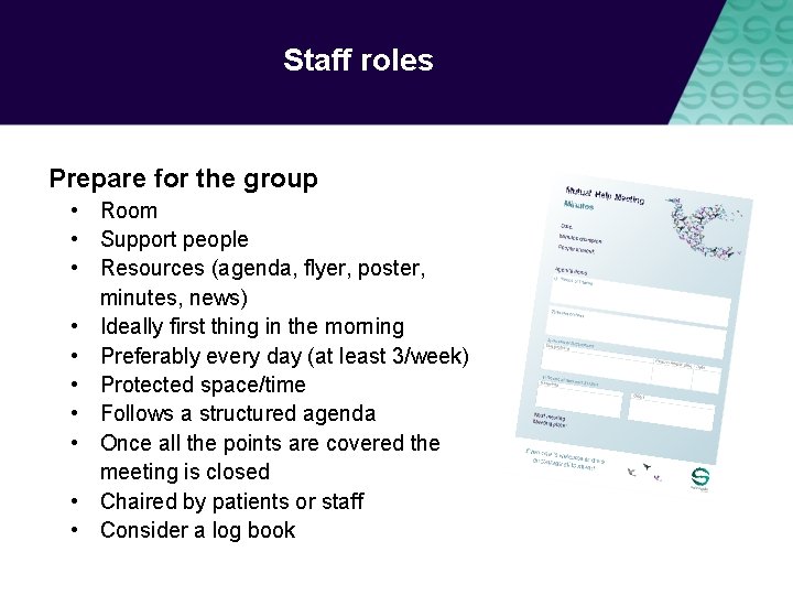 Safewards Mutual Help Meeting Refresher Explanationinformation Role ...
