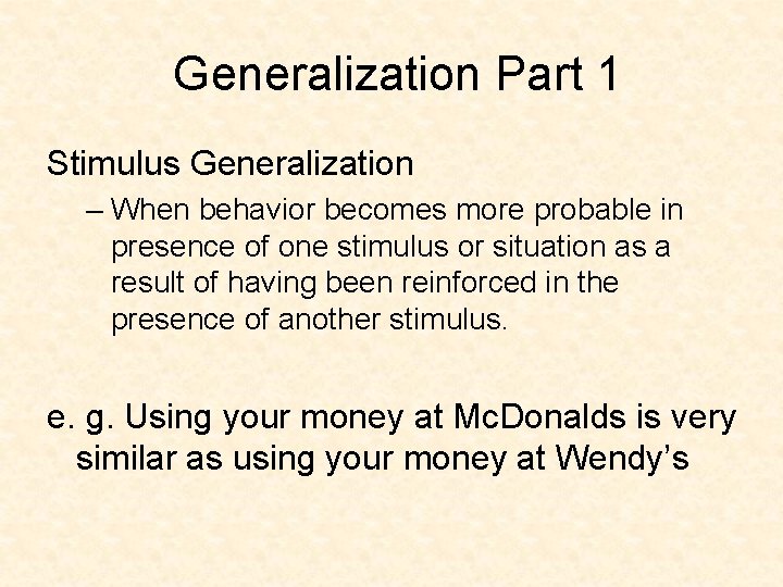 Principles of Behavior Modification PSY 333 Note Set