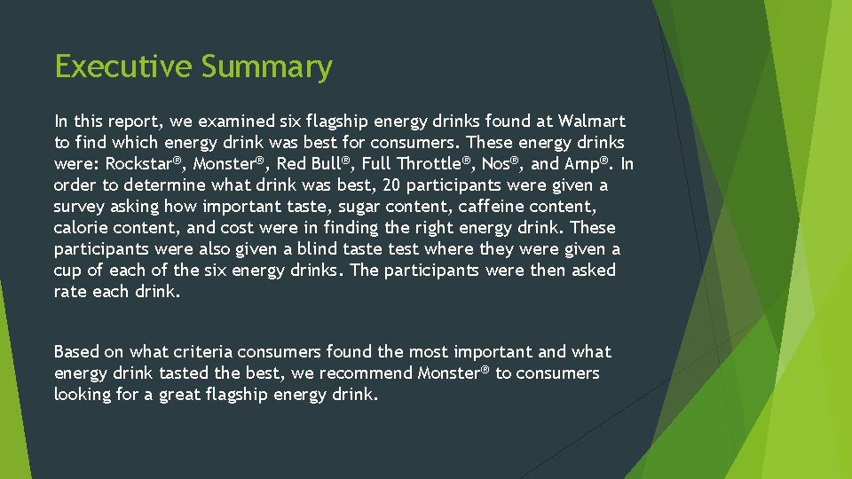 What Flagship Energy Drink Should You Buy Feasibility