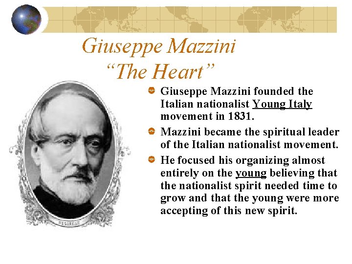 Major Steps in the Unification of Italy 1797