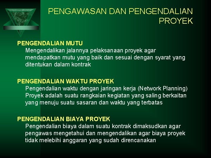 PELATIHAN PENGAWASAN MUTU PELAKSANAAN PEKERJAAN PEMBANGUNAN BENDUNGAN ...