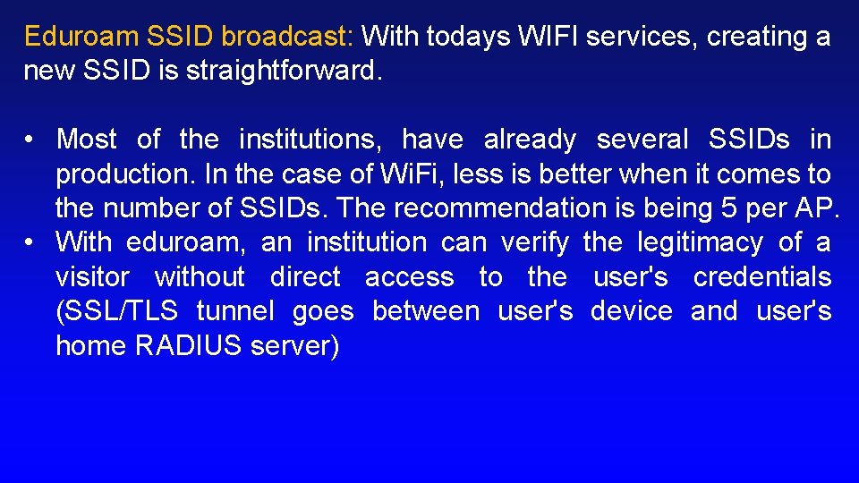 Deploying Educational Roaming eduroam in ICER Mali Challenges
