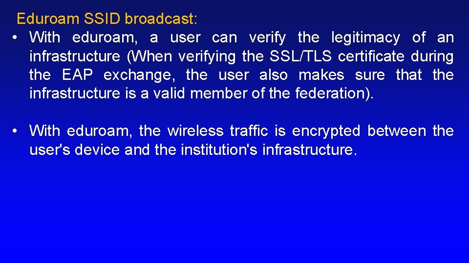 Deploying Educational Roaming eduroam in ICER Mali Challenges