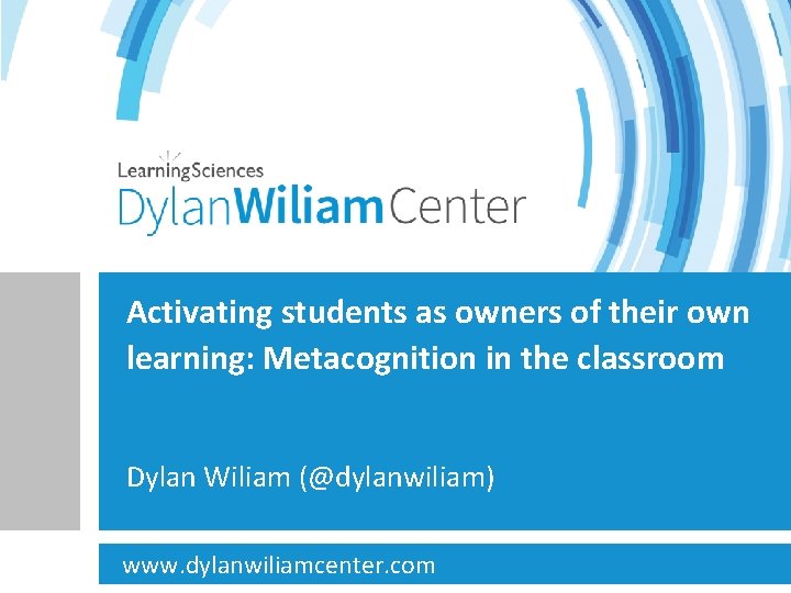 Activating students as owners of their own learning