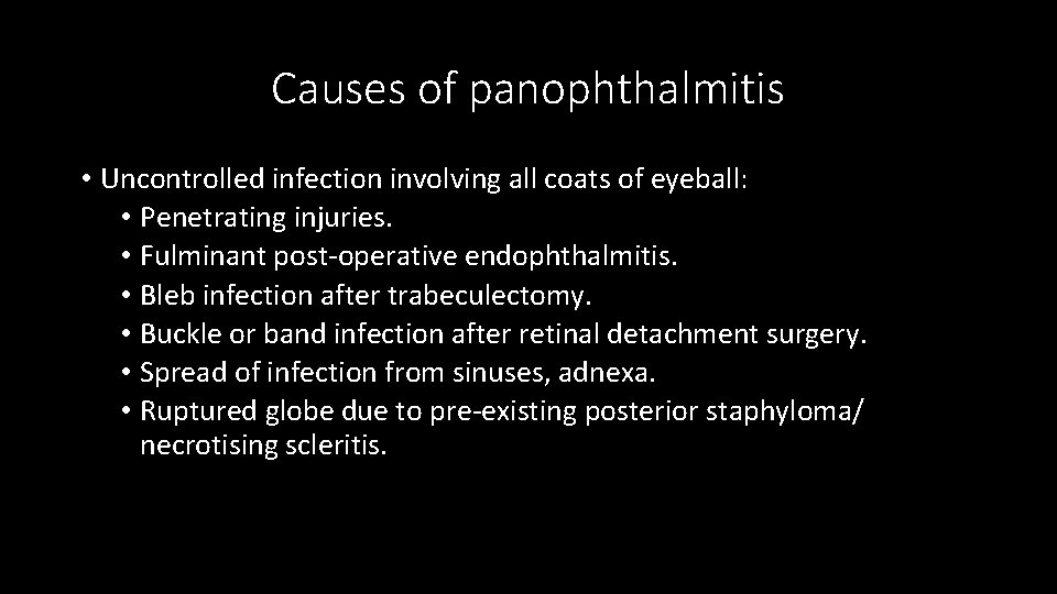 Panophthalmitis MBBS KGMU What is panophthalmitis Acute suppurative