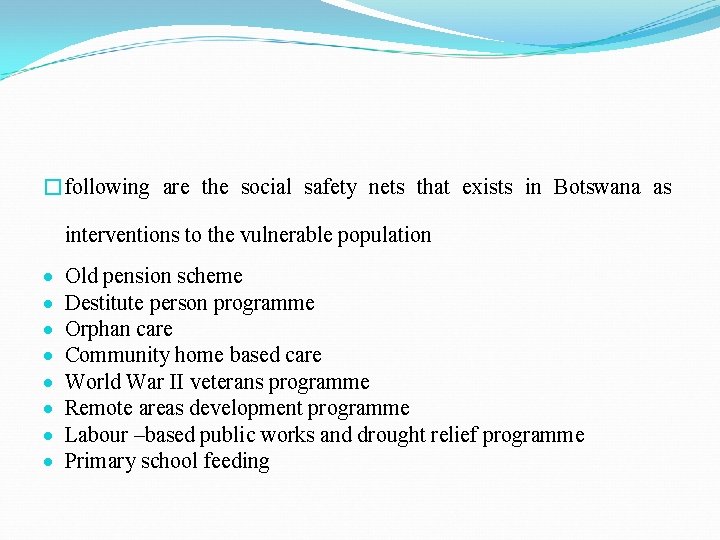 Is Botswana social safety net model really alleviating