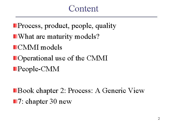 RD SDM 1 Software Process Improvement Capability Maturity