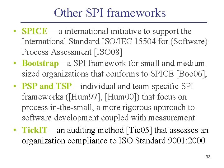 RD SDM 1 Software Process Improvement Capability Maturity