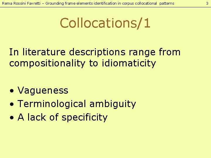 Grounding frame elements identification in corpus collocational patterns