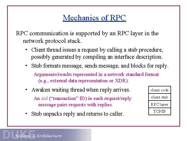 The Challenges of Distributed Systems location location Placing