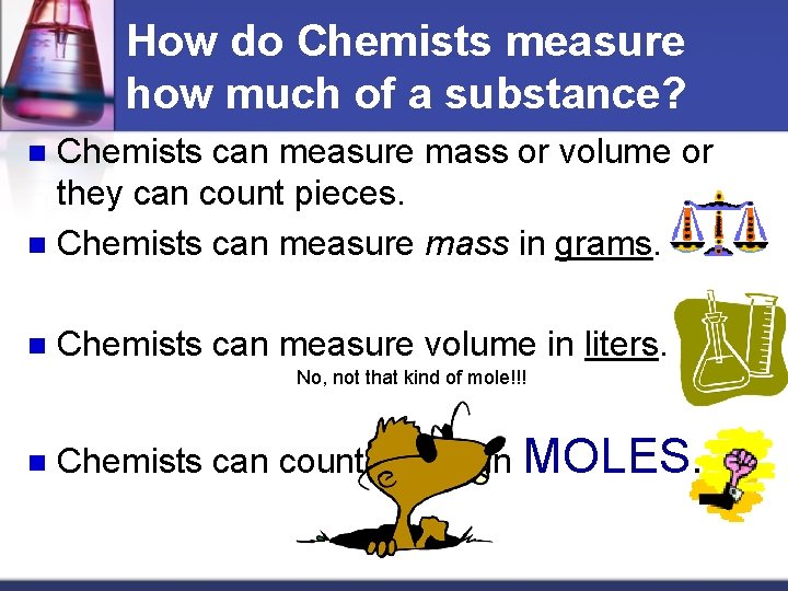 The Mole Chapter 11 Chemistry L 1 LSM