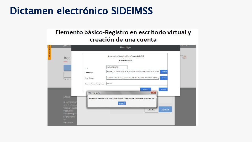Nuevo Dictamen Electrnico Sideimss Antecedentes Contenido Marco Legal
