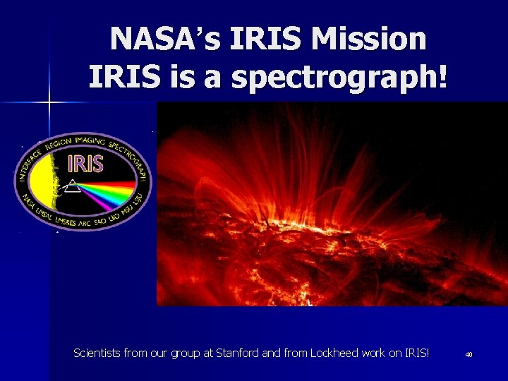 Fingerprints in Sunlight Deborah Scherrer Stanford University Solar