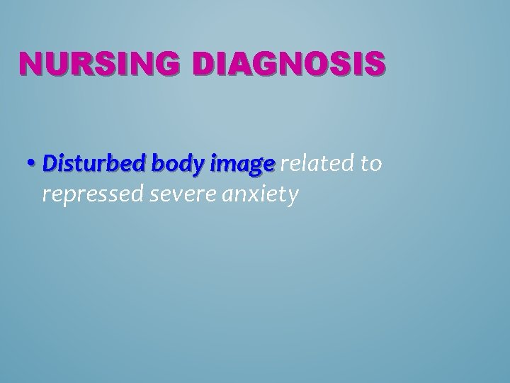 SOMATOFORM DISORDERS NUR 444 FALL 2015 LEARNING OBJECTIVES