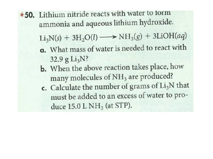 Chapter 12 Stoichiometry 12 1 The Arithmetic of