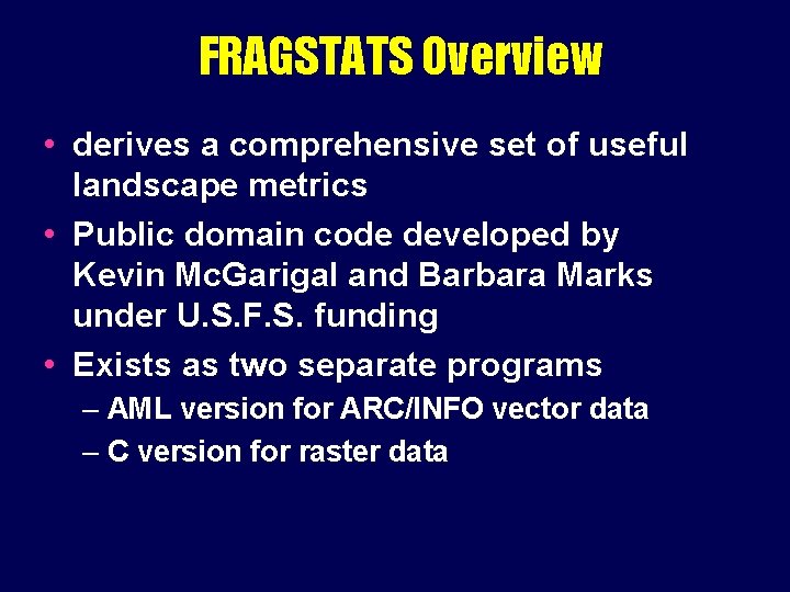 Spatial Analysis cont Density Estimation Summary Spatial Statistics