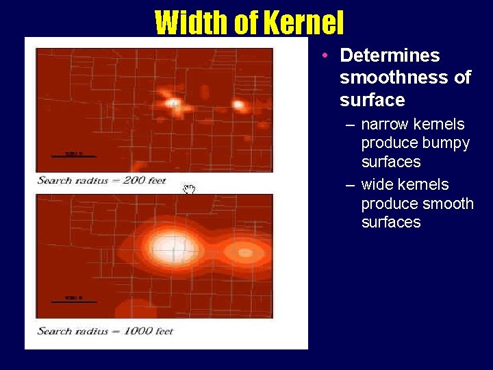 Spatial Analysis cont Density Estimation Summary Spatial Statistics