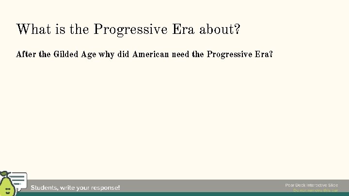 Progressive Era 1890 1920 What is the Progressive