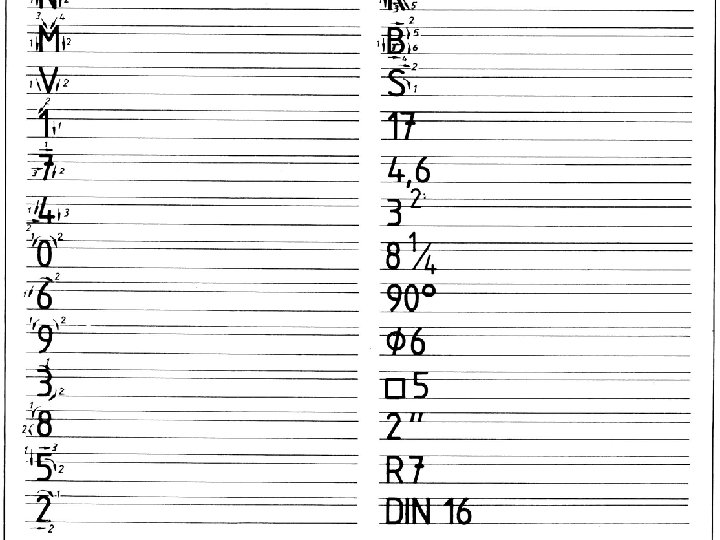Letras y nmeros ISO 3996 Objetivos del tema