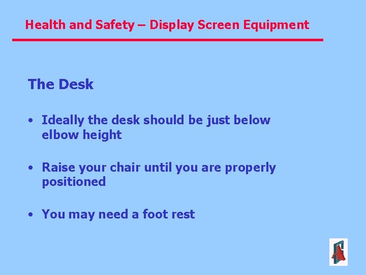 Health and Safety Display Screen Equipment DSE Assessments