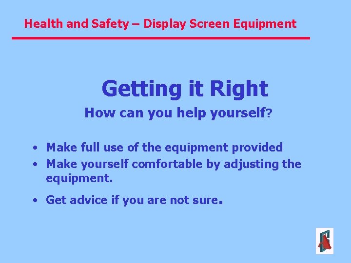 Health and Safety Display Screen Equipment DSE Assessments