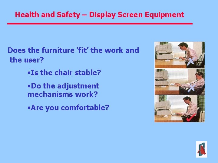 Health and Safety Display Screen Equipment DSE Assessments
