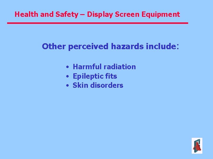 Health and Safety Display Screen Equipment DSE Assessments