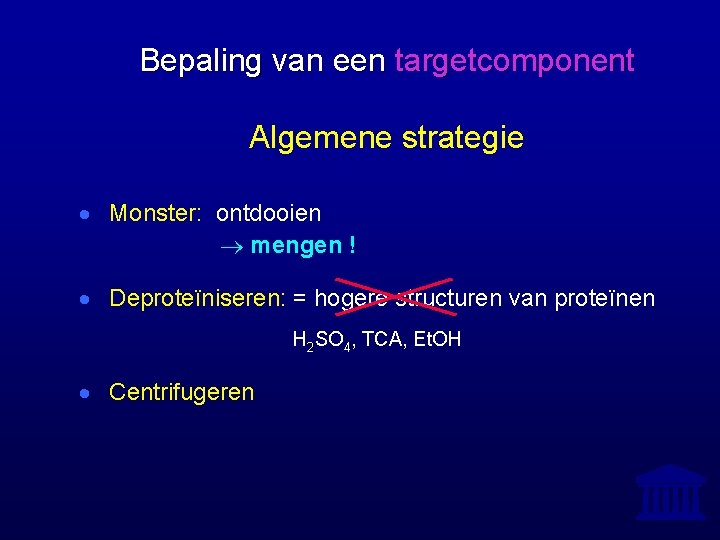 Praktische Oefeningen MEDISCHE BIOCHEMIE Prof Dr J Van