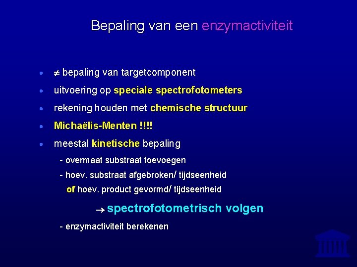 Praktische Oefeningen MEDISCHE BIOCHEMIE Prof Dr J Van