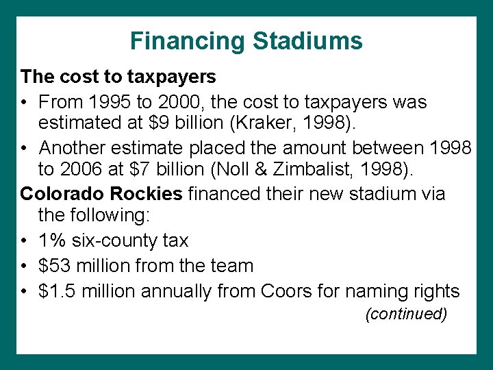 chapter 1 Financial Issues in Sport Lonni Steven