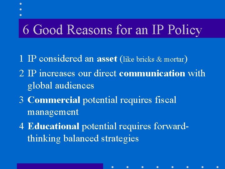 Why Museums Need An IP Policy Rina Elster