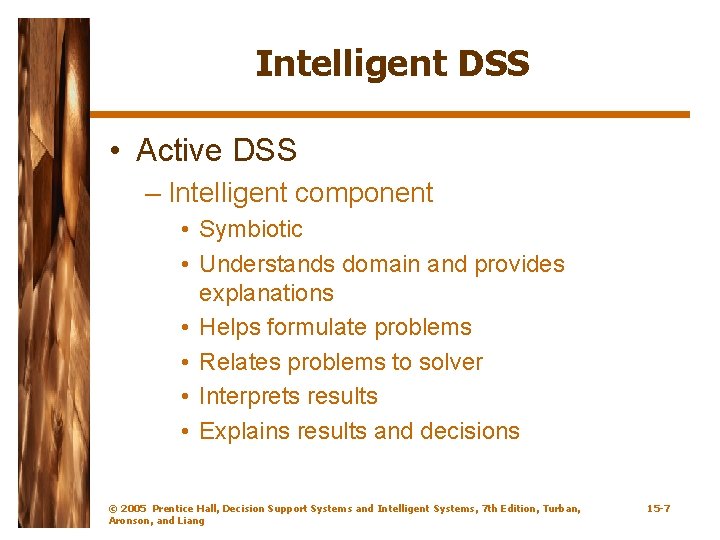 Turban Aronson and Liang Decision Support Systems and