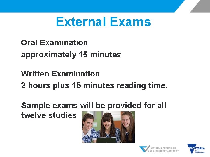 Main features of VCE Second Language study designs