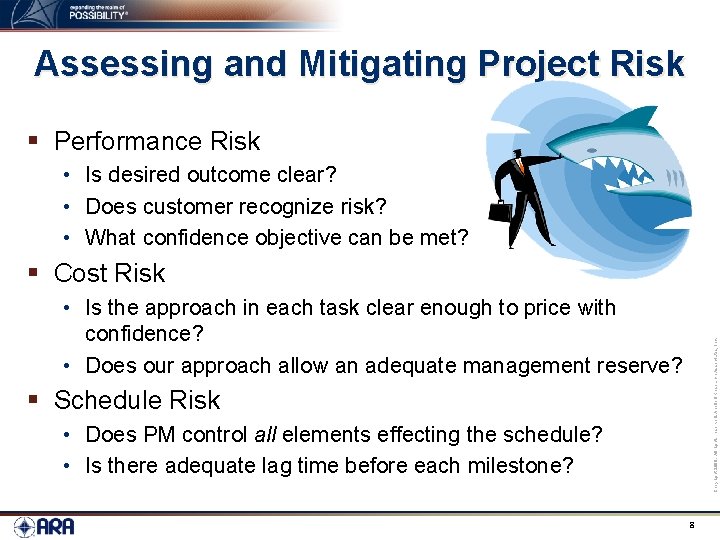 Risk Assessment and Mitigation Don Cole Project Management