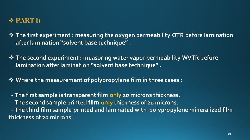 Effect of the printing remedies and lamination techniques