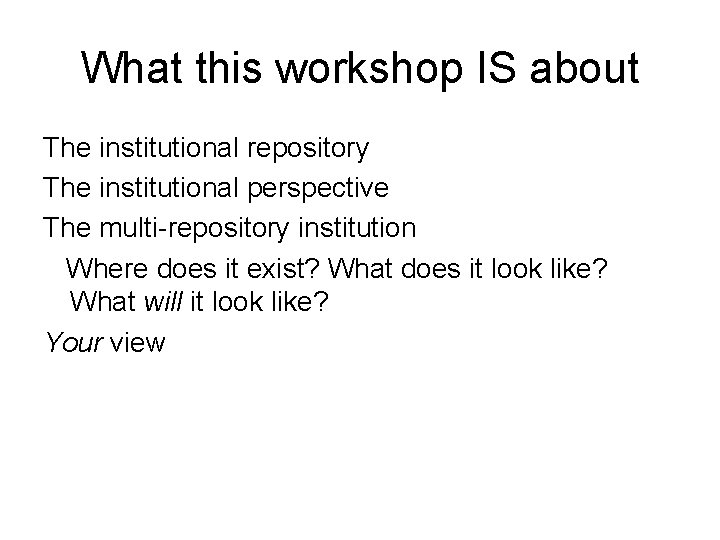 Digital and institutional repositories emerging architectures A short