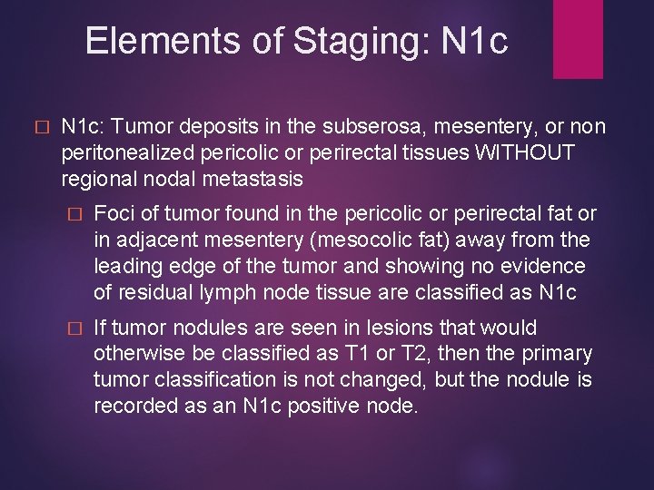 TNM Staging Colon and Rectum TONYA BRANDENBURG MHA