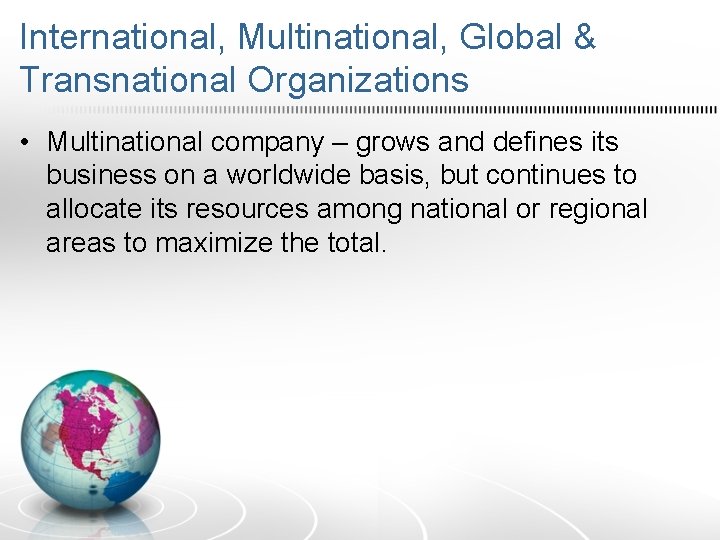 International HRM International Multinational Global Transnational ...