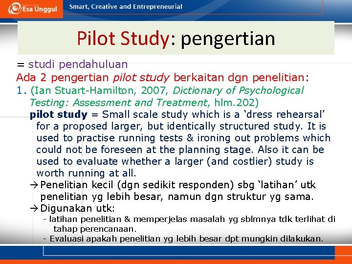 Contoh Pilot Study Dalam Penelitian Pendidikan - CraigqoAlvarado