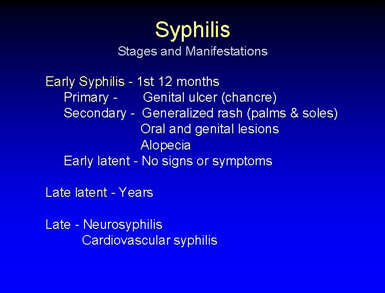 Overview of Sexually Transmitted Diseases Rebecca A Lillis