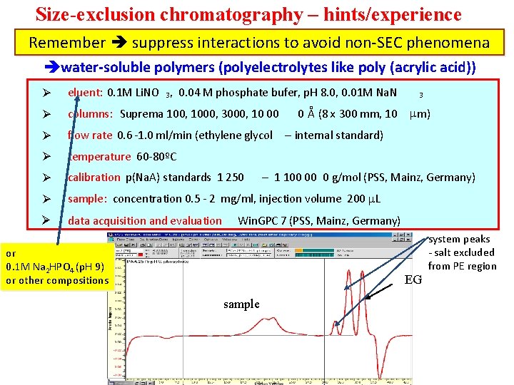 ADVANCED BIOFRIENDLY POLYMERS Gel permeation chromatography a tool
