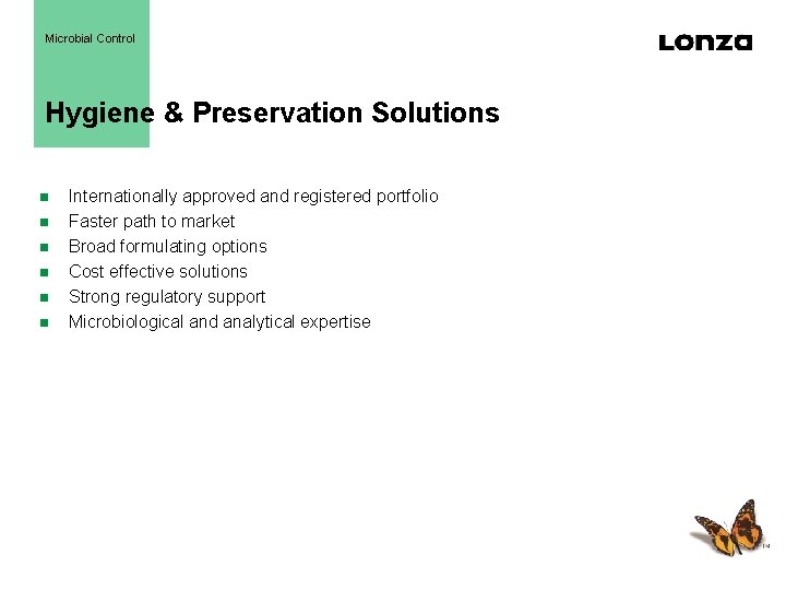 Hygiene Preservation Microbial Control Hygiene Preservation Overview ...