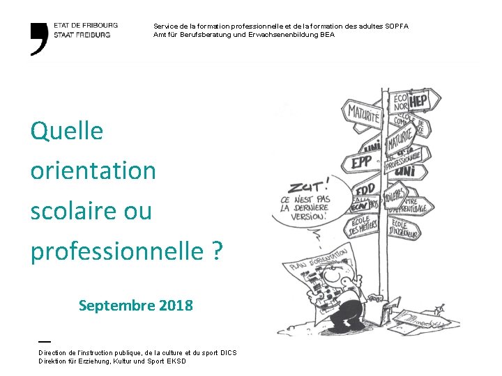 Service de la formation professionnelle et de la