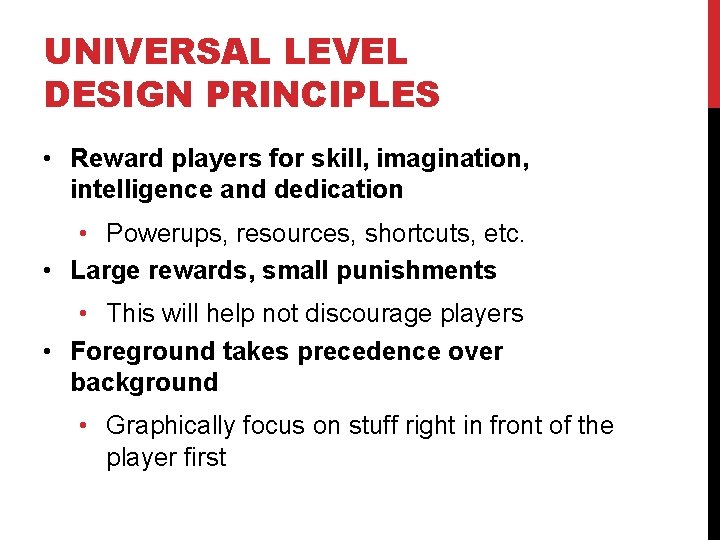 LEVEL DESIGN CHAPTER 12 THE FUNDAMENTALS OF GAME