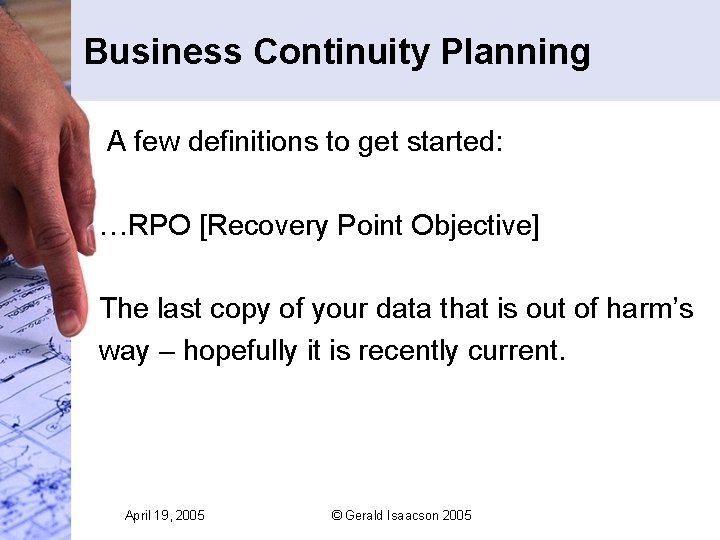 Emergency Management Planning Business Continuity IT Partners March