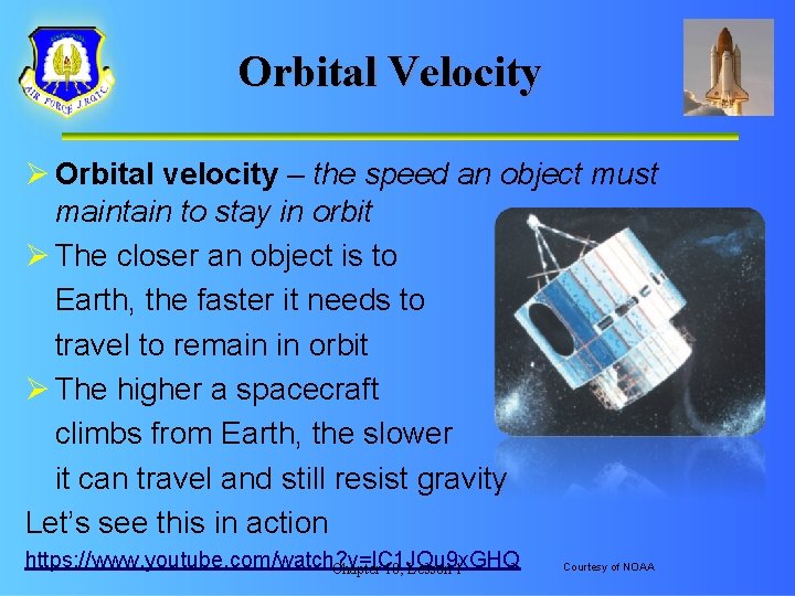 Orbits and How They Work WarmUp Questions CPS